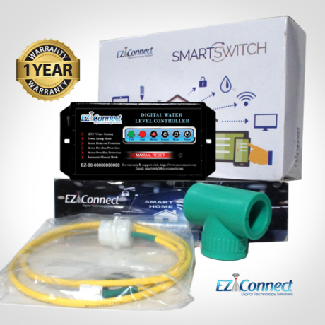 Overhead Tank Water Level & Motor Controller - EZ-CONNECT